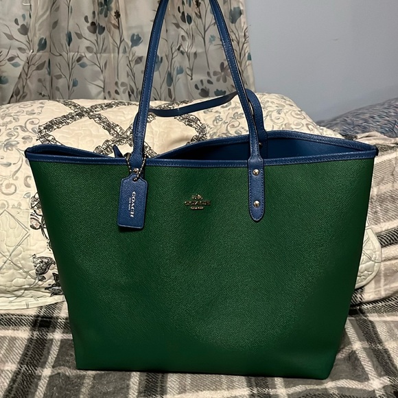 Bags | Coach Reversible Tote With Creed Bag | Poshmark